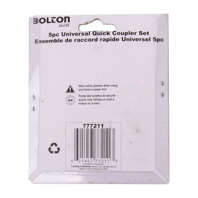 5 PC UNIVERSAL QUICK COUPLER SET - JKNFLOORING